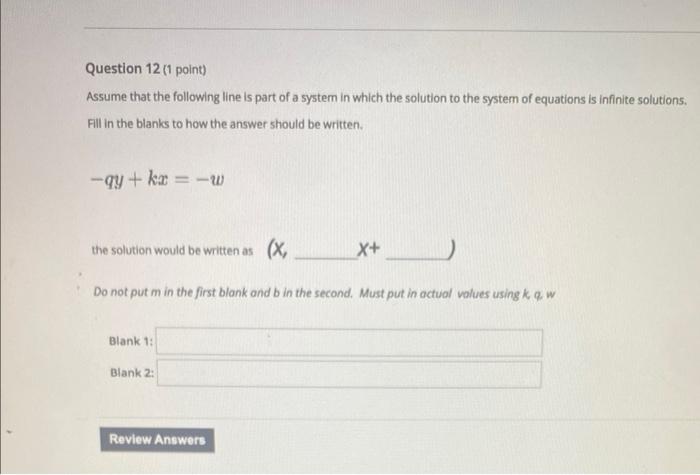 Solved Question 12 (1 point) Assume that the following line | Chegg.com