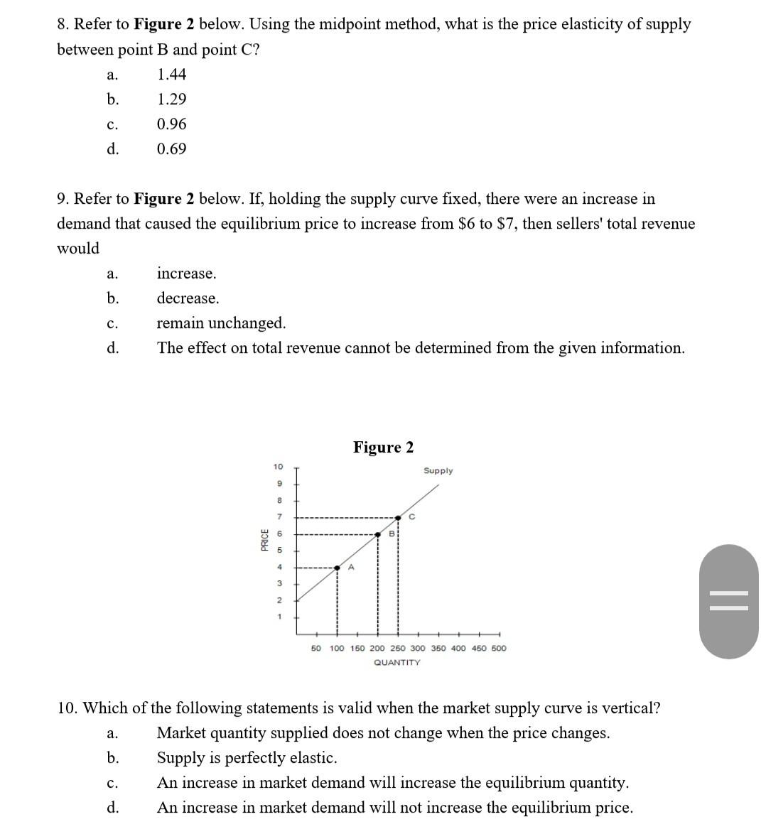 Solved 8. Refer to Figure 2 below. Using the midpoint | Chegg.com