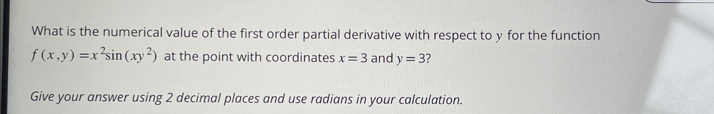 Solved What is the numerical value of the first order | Chegg.com
