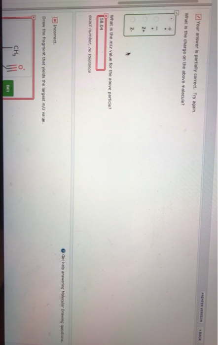 Solved PRINTER VERSION ZYour answer is partially correct. | Chegg.com