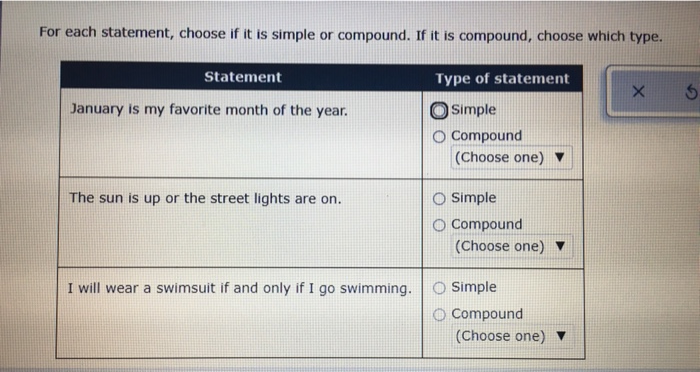 Solved Consider statements p and q. p: It is spring. q: We | Chegg.com