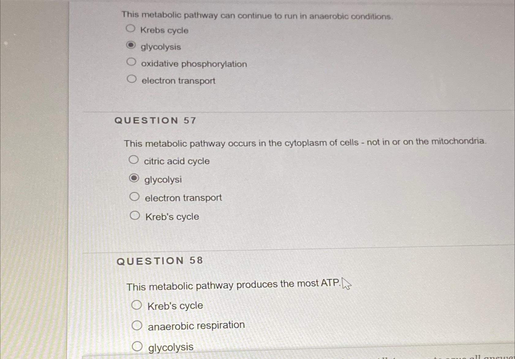 Solved This metabolic pathway can continue to run in | Chegg.com