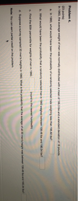 Solved Problem 2. (14 points) Use the Standard Normal | Chegg.com