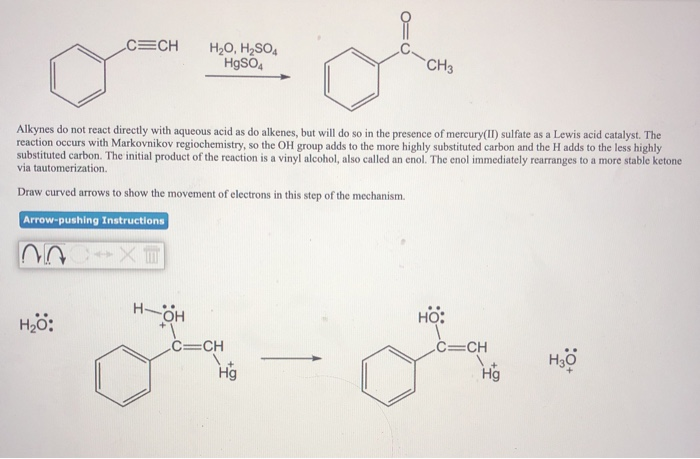 Solved CECH H2O, H2SO4 HgSO4 CH3 Alkynes do not react | Chegg.com