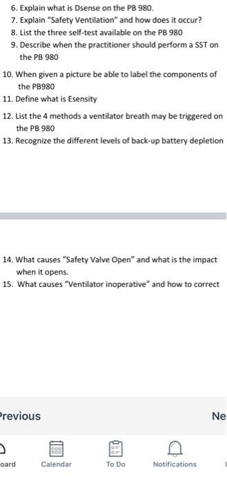 Solved 6. Explain what is Dsense on the PB 980. 7. Explain | Chegg.com