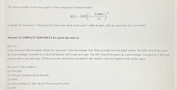 Solved The above applet shows the graph of the compound | Chegg.com