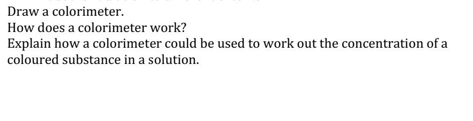 Solved Draw a colorimeter. How does a colorimeter work? | Chegg.com