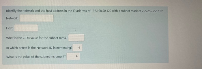 Solved Your location has been assigned the 10.250.251.0 /25 | Chegg.com