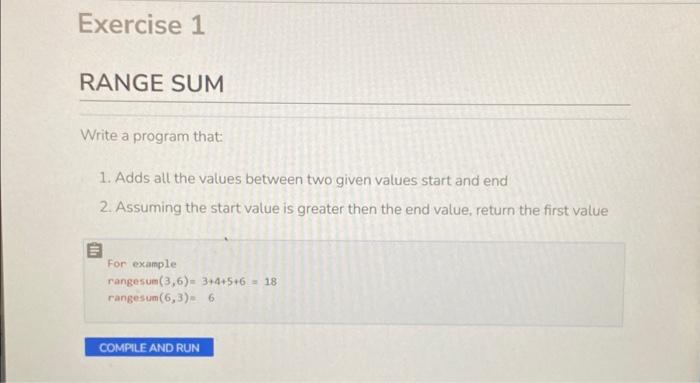 Solved pubtic class RangeSum pubiic static int RangeSum(int | Chegg.com Solved pubtic class RangeSum pubiic static int RangeSum(int | Chegg.com