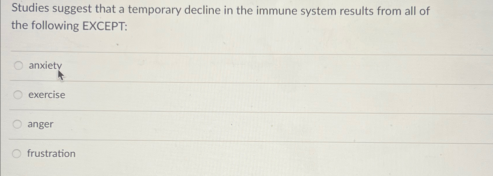 Solved Studies suggest that a temporary decline in the | Chegg.com
