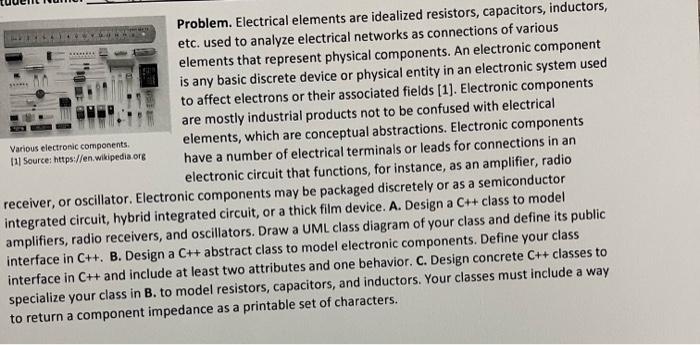 Solved Problem. Electrical elements are idealized resistors, | Chegg.com