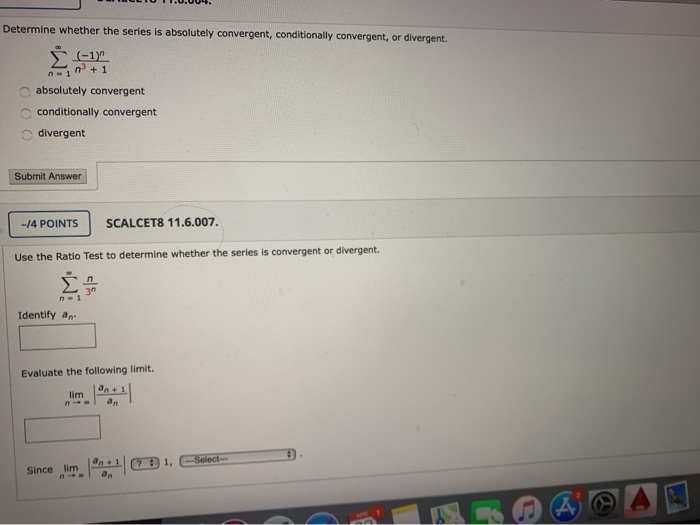 Solved Determine whether the series is absolutely | Chegg.com