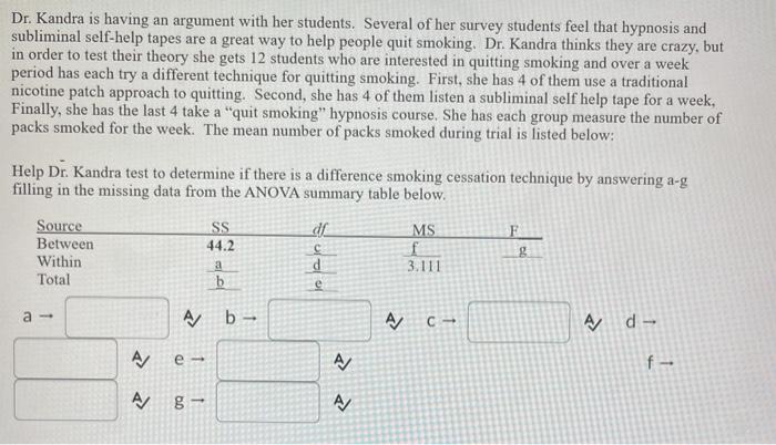 Solved Dr. Kandra is having an argument with her students. | Chegg.com