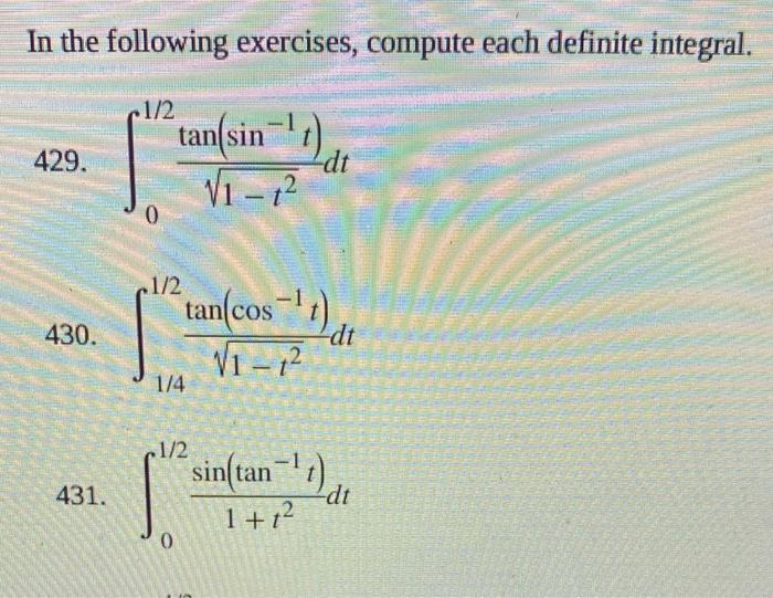 Solved In the following exercises, compute each definite | Chegg.com