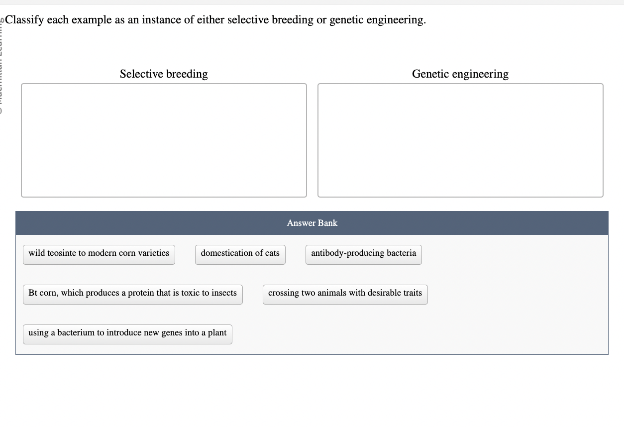 Solved Classify each example as an instance of either | Chegg.com