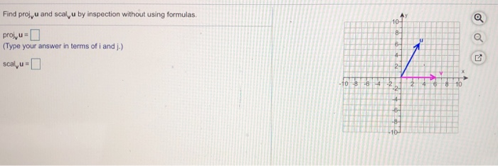 Solved AY 10- 84 Find proj, u and scal, uby inspection | Chegg.com