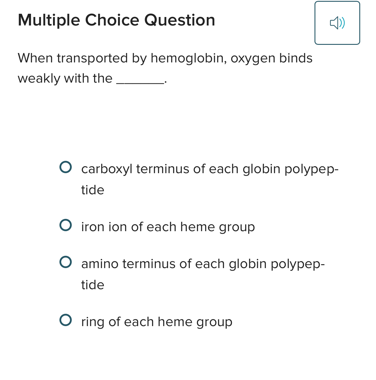 Solved Multiple Choice QuestionWhen transported by | Chegg.com