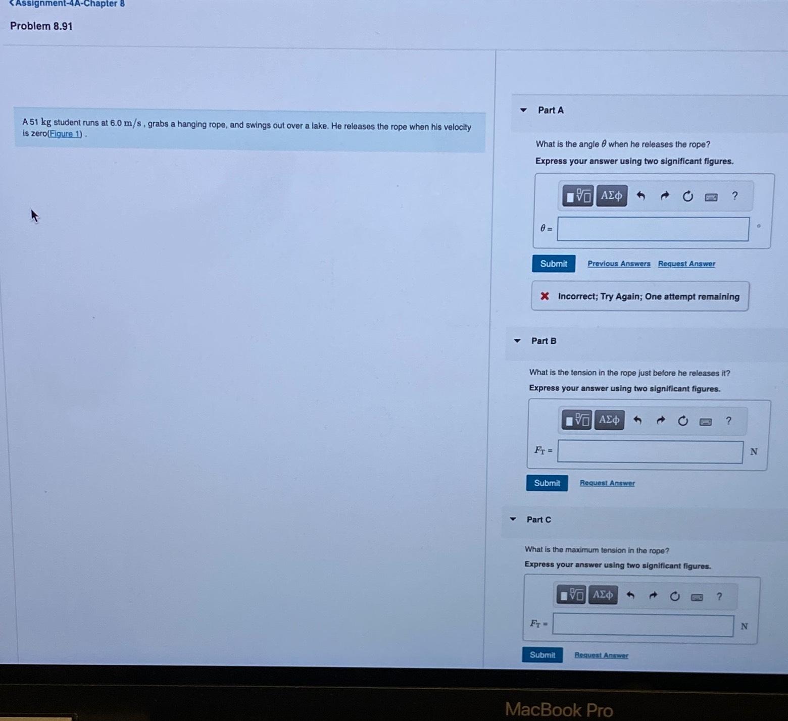 Solved CAssignment-4A-Chapter 8Problem 8.91A 51kg ﻿student | Chegg.com
