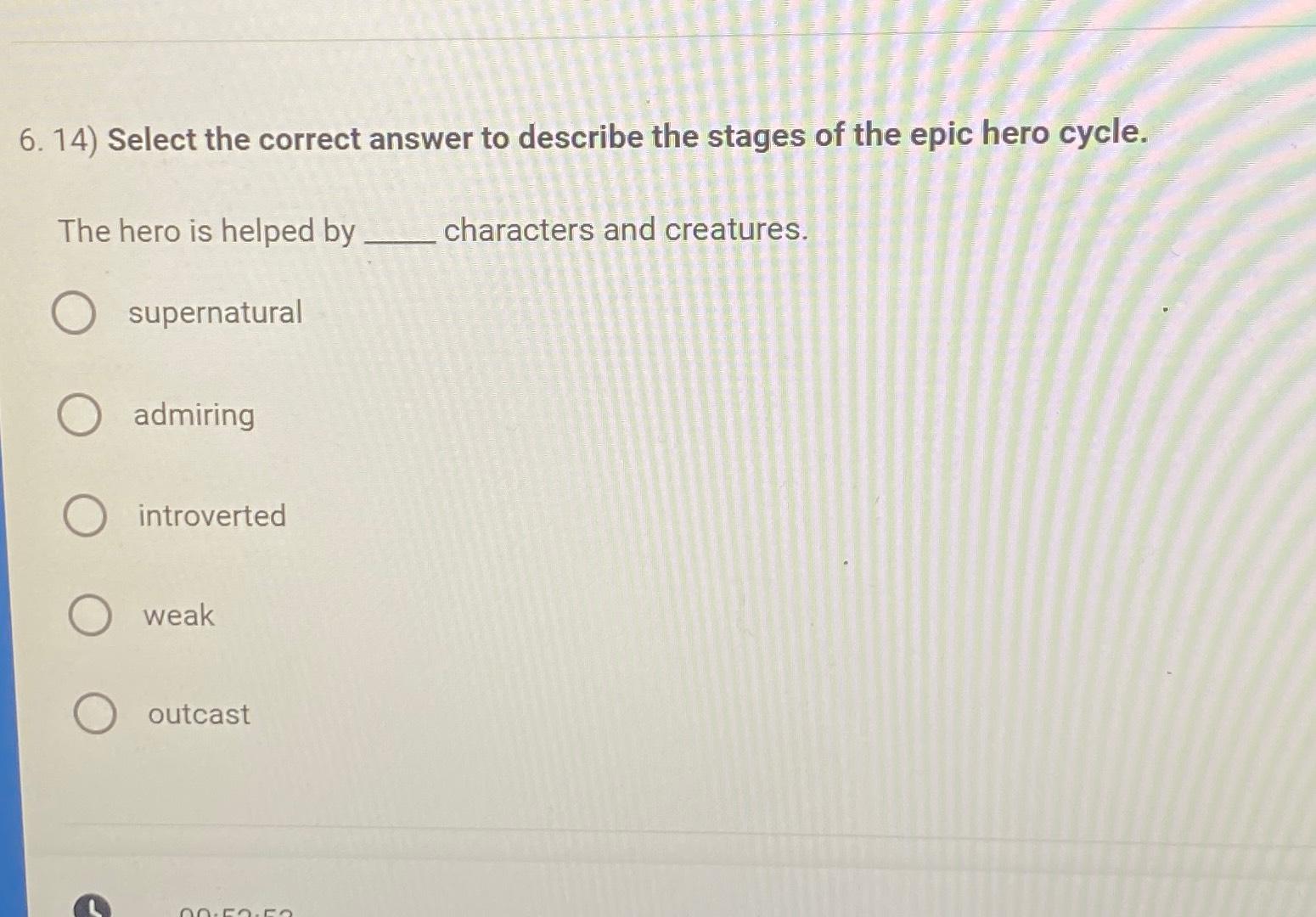 Solved Select the correct answer to describe the stages of | Chegg.com