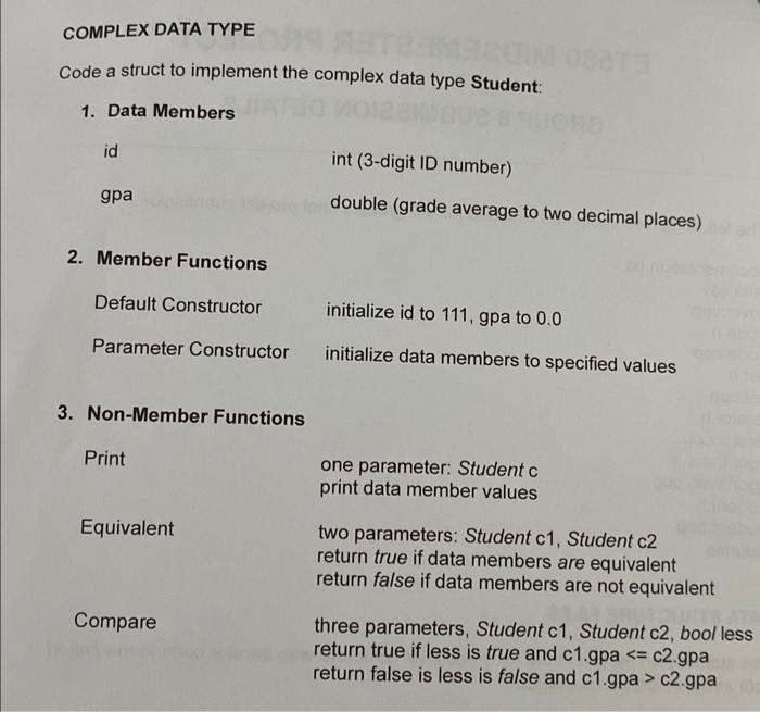 Solved C++ ( separately compiled files) ( Student.h, | Chegg.com