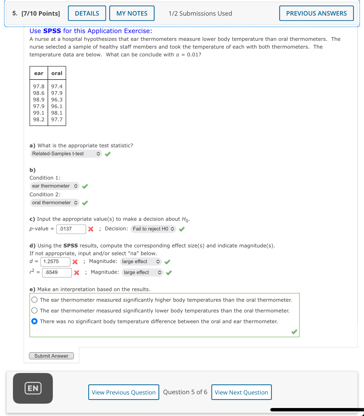 Solved Use SPSS for this Application Exercise:A nurse at a | Chegg.com