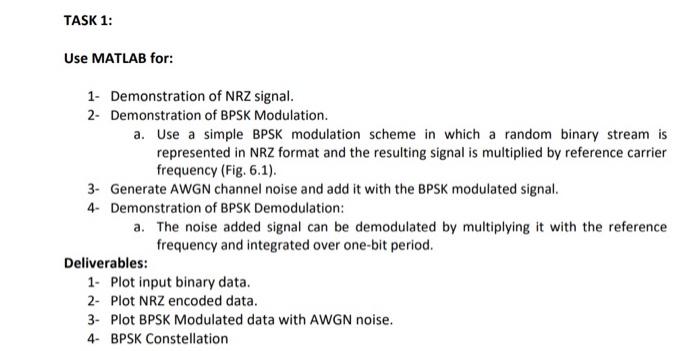 [Solved]: USING MATLAB ONLY. Complete all task 1 and deliver