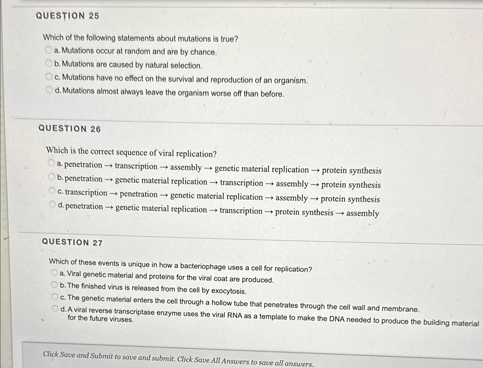 Solved QUESTTION 25Which of the following statements about | Chegg.com