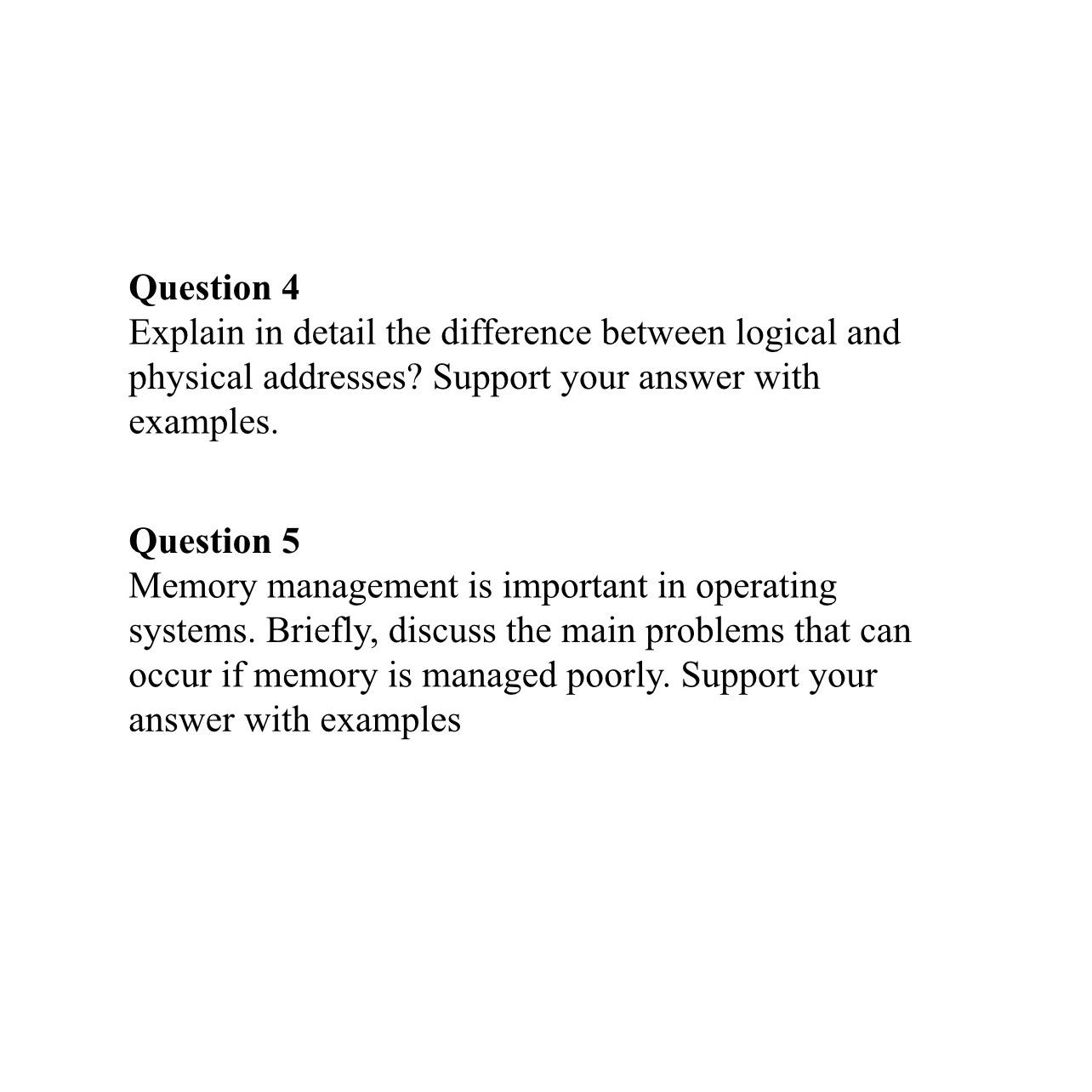 Solved Question 4Explain in detail the difference between | Chegg.com
