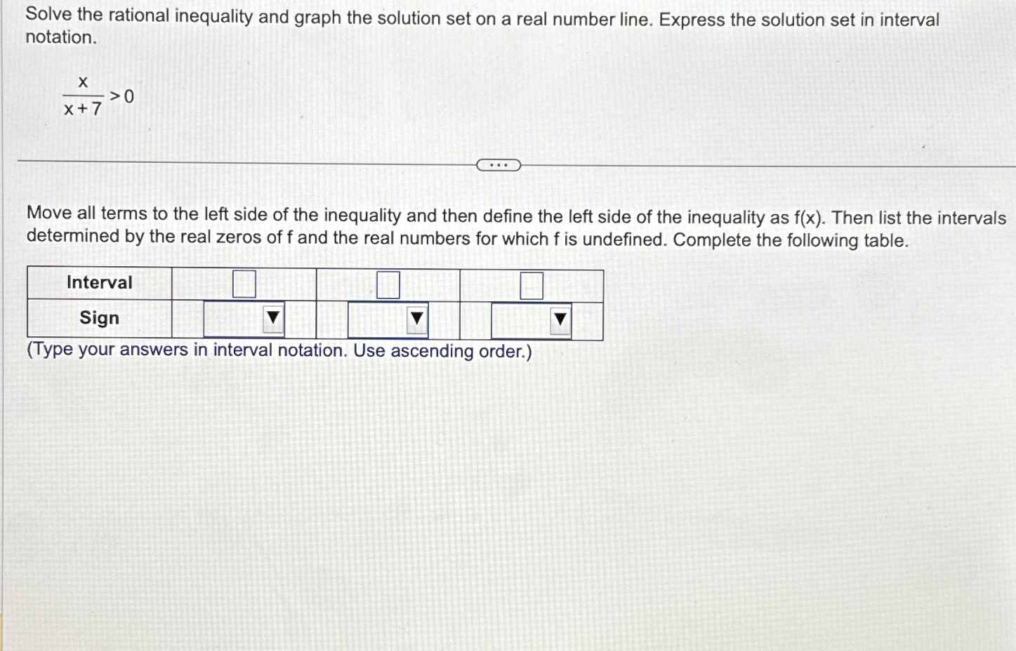 Solved Solve the rational inequality and graph the solution | Chegg.com