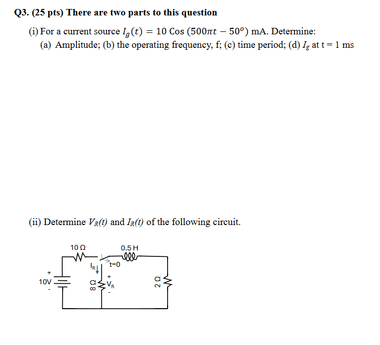 Solved Q3. (25 pts) ﻿There are two parts to ﻿this | Chegg.com