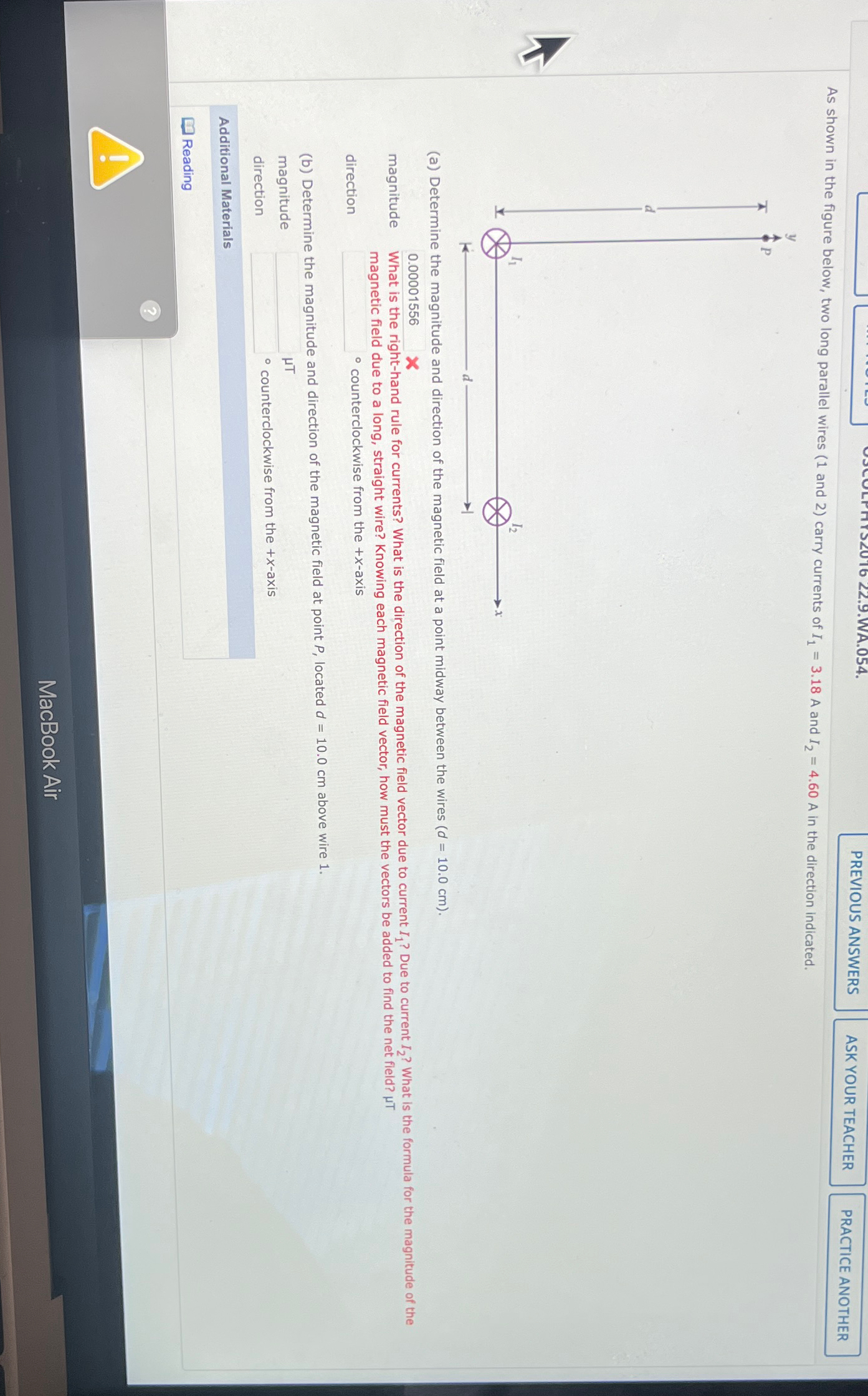 Solved As shown in the figure below, two long parallel wires | Chegg.com