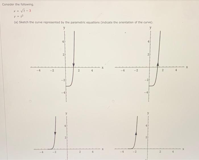 Solved (b) Eliminate the parameter and write the resulting | Chegg.com