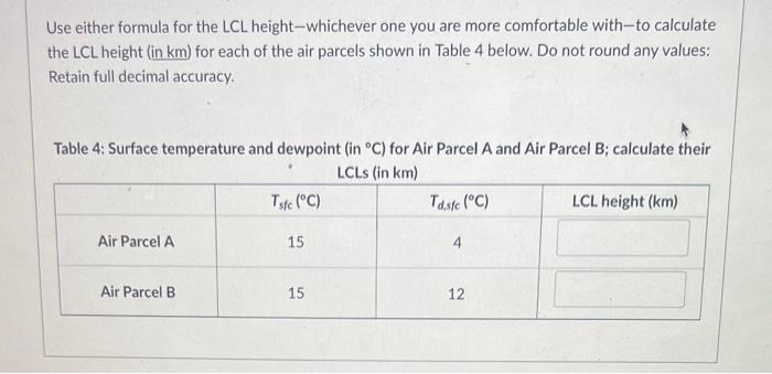 Solved Use either formula for the LCL height-whichever one | Chegg.com