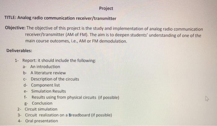 i want multisim simulation for analog radio | Chegg.com