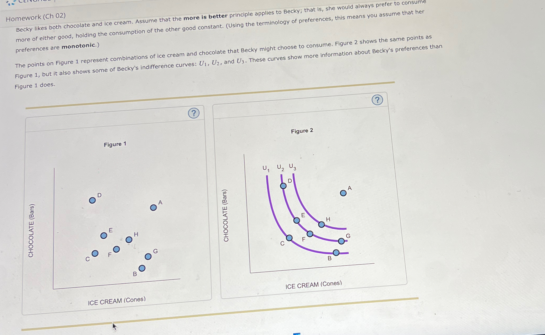 Solved Homework (Ch 02)Becky likes both chocolate and ice | Chegg.com