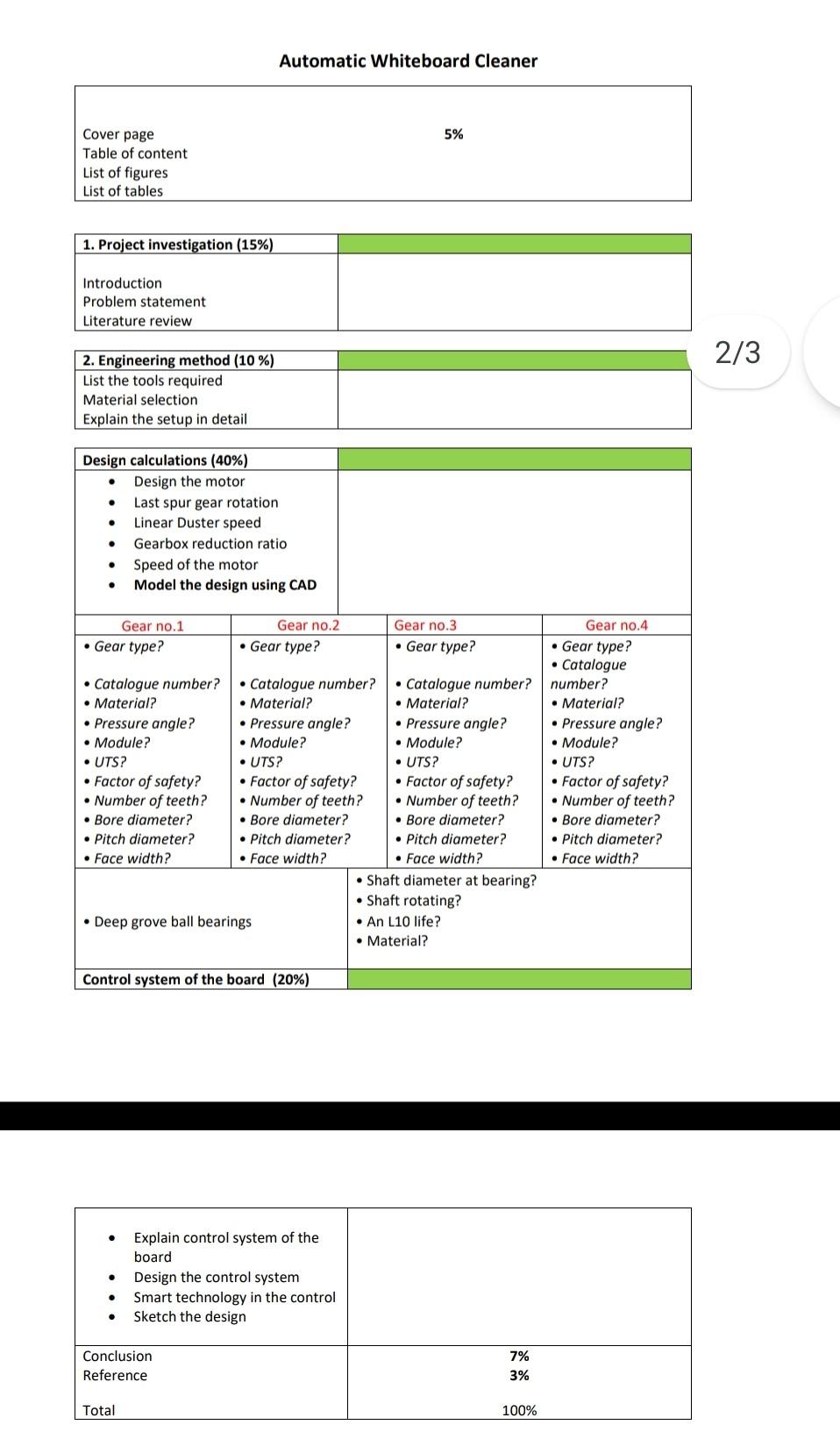 Solved I am designing an AUTOMATIC WHITEBOARD CLEANER. | Chegg.com