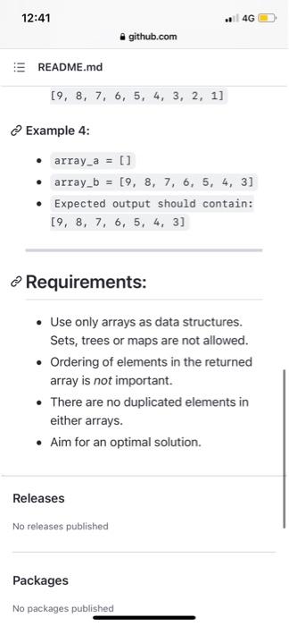 Solved 12:41 README.md Example 4: • • [9, 8, 7, 6, 5, 4, 3, | Chegg.com