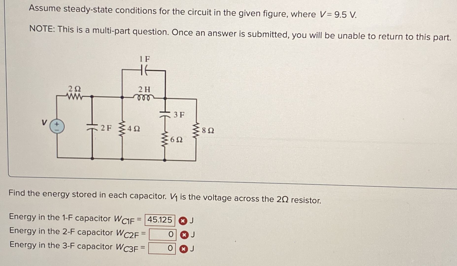 Solved Assume steady-state conditions for the circuit in the | Chegg.com