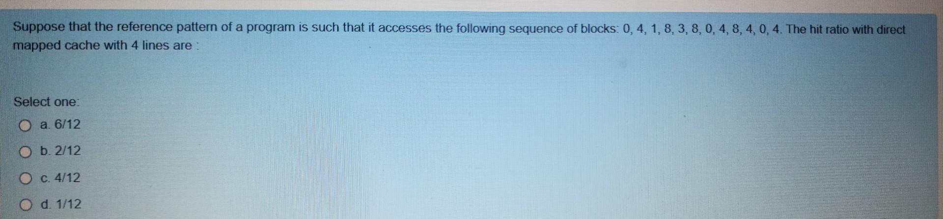 Suppose that the reference pattern of a program is | Chegg.com
