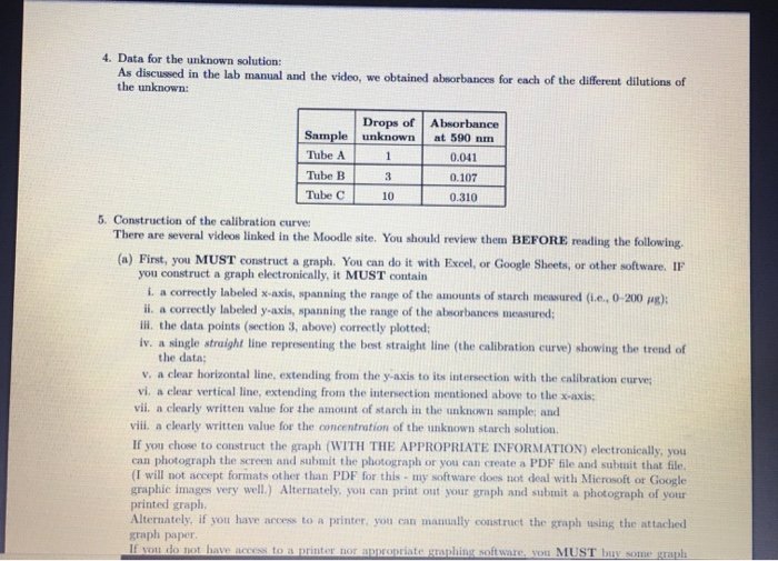 Exercise 10 Quantitation of Starch 1. Reproducibility | Chegg.com