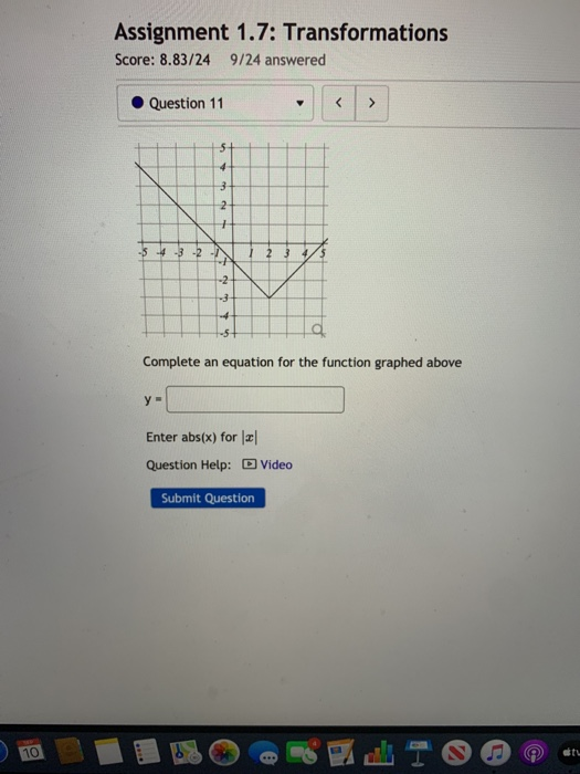 Solved Assignment 1.7: Transformations Score: 8.83/24 9/24 | Chegg.com