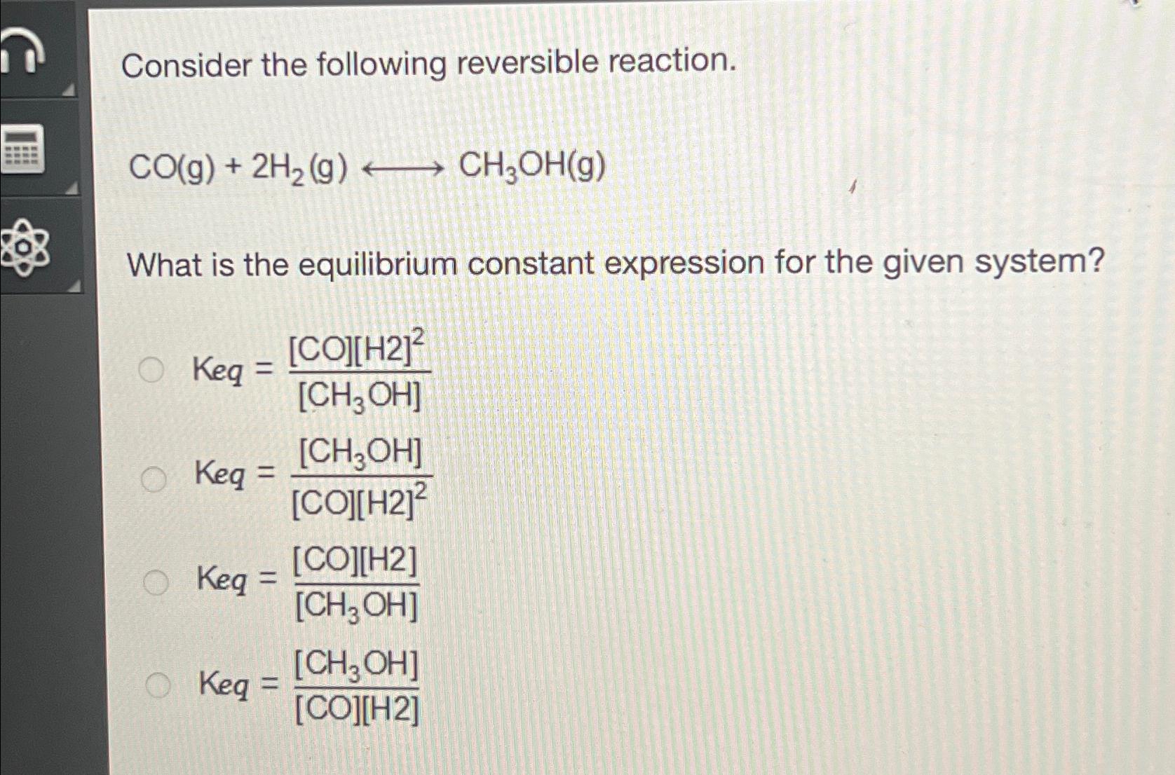 Solved Consider the following reversible | Chegg.com