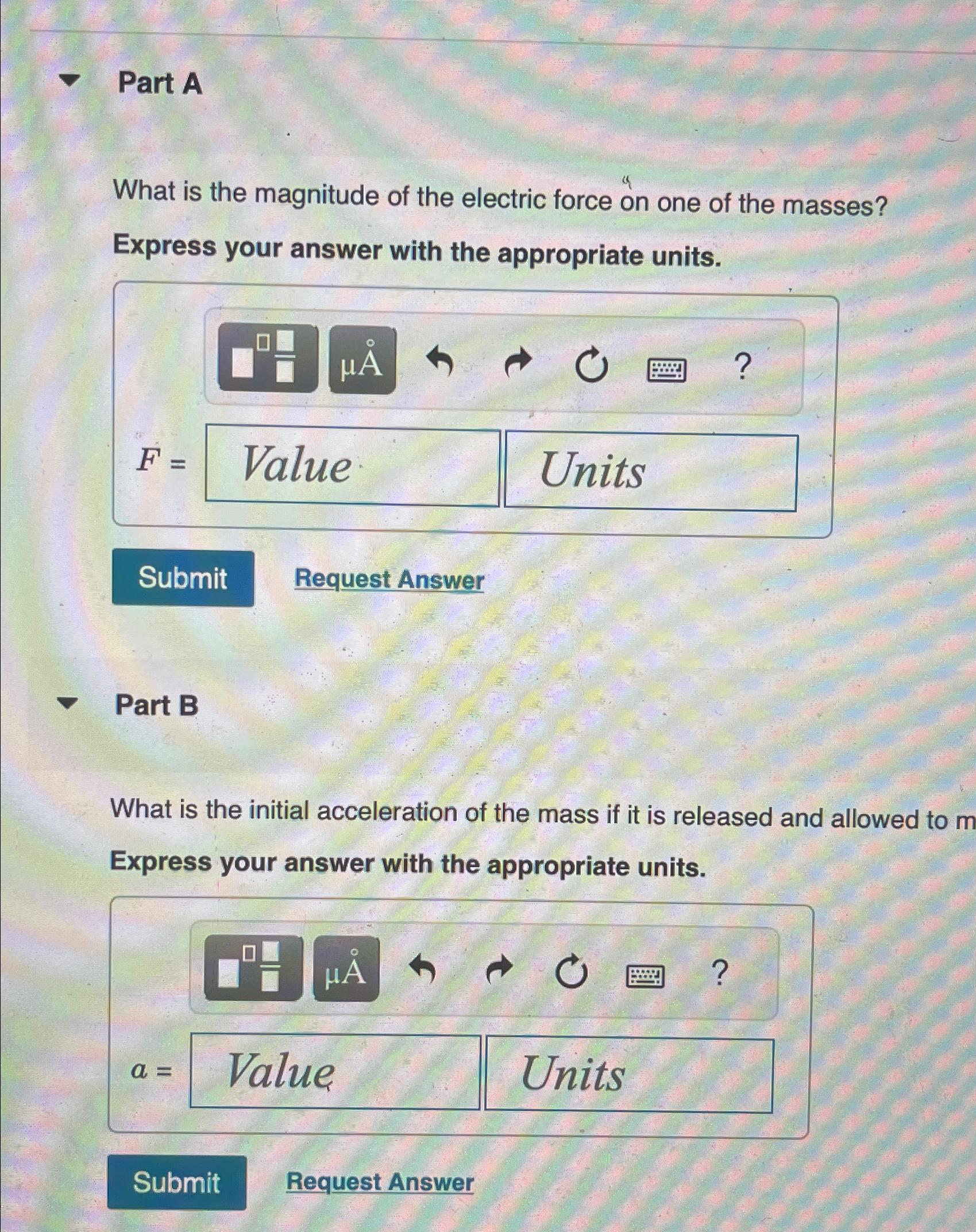 Solved Two 1.4kg ﻿masses are 1.0m ﻿apart (center to center) | Chegg.com