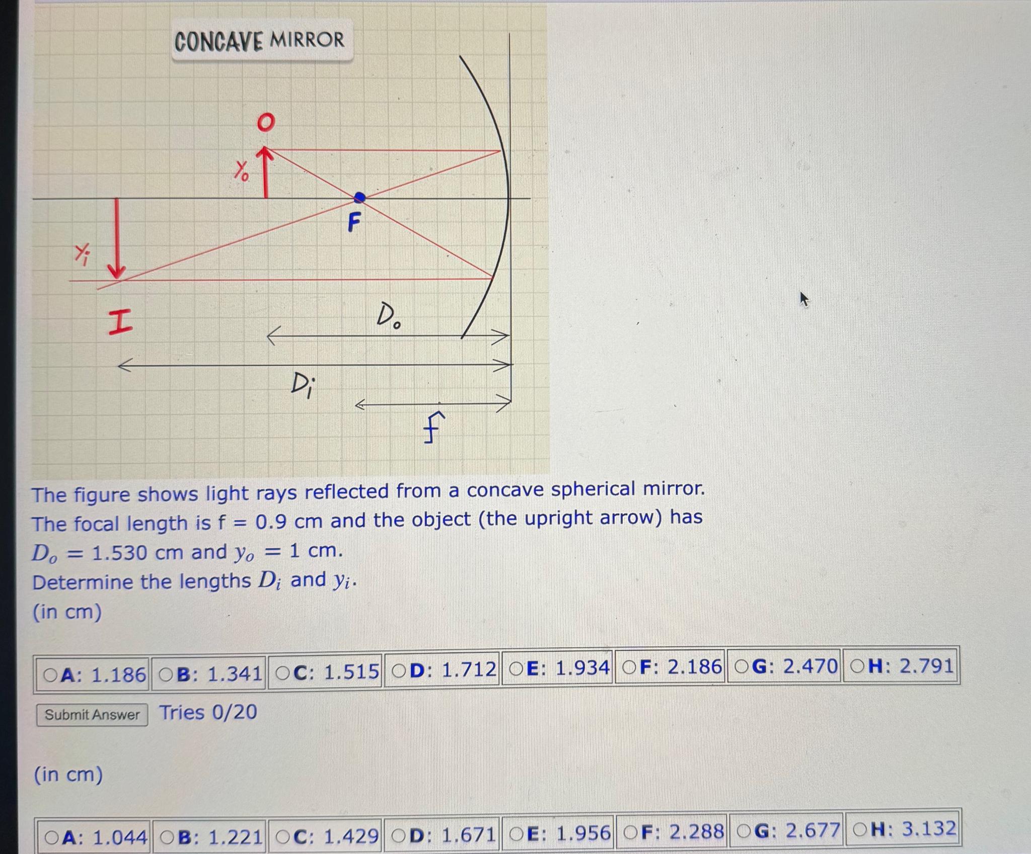 Solved CONCAVE MIRRORThe figure shows light rays reflected | Chegg.com