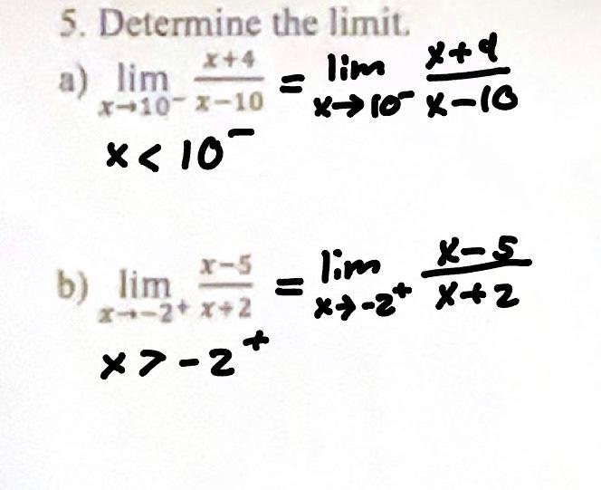 Solved limx→10−x