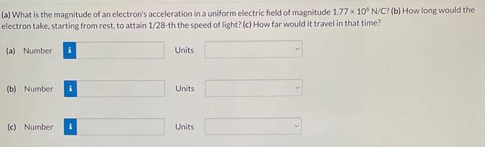 Solved (a) What is the magnitude of an electron's | Chegg.com
