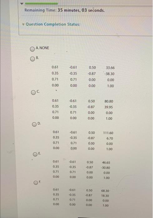 Solved For a Four degree of freedom of R-R-R-R Configuration | Chegg.com