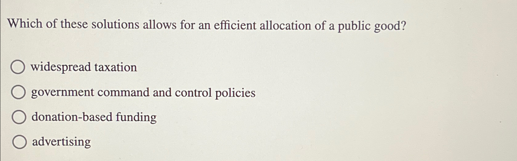Solved Which of these solutions allows for an efficient | Chegg.com