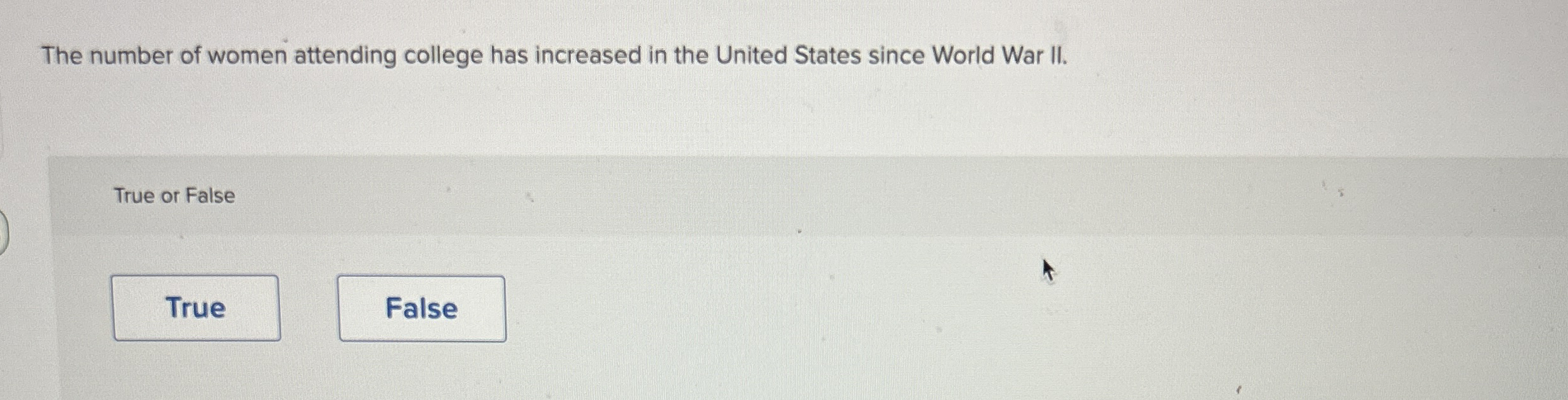 Solved The number of women attending college has increased | Chegg.com