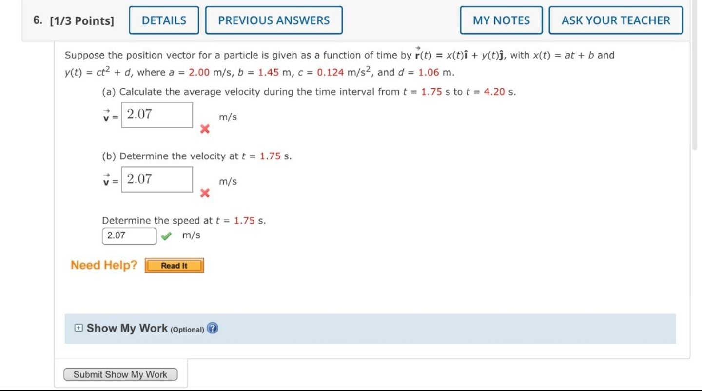 Solved Suppose the position vector for a particle is given | Chegg.com